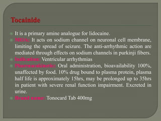 Antiarrhythmic drug | PPT