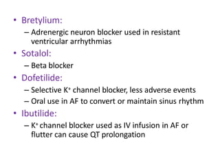 antiarrhythmic drug - by AHS Gowtham sap | PPT