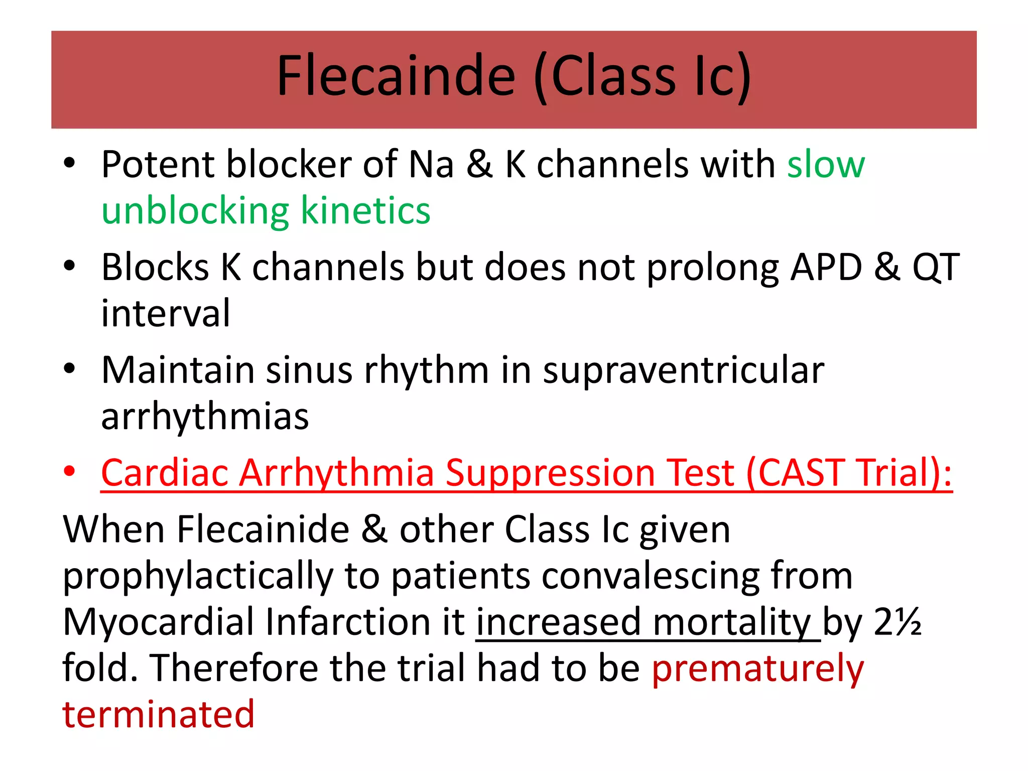 Antiarrhythmic drugs | PPTX