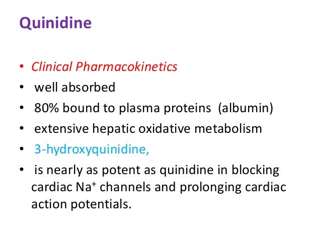 Quinidine Sulfate Action