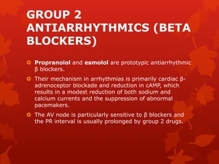 Antiarrhythmic drugs | PPTX