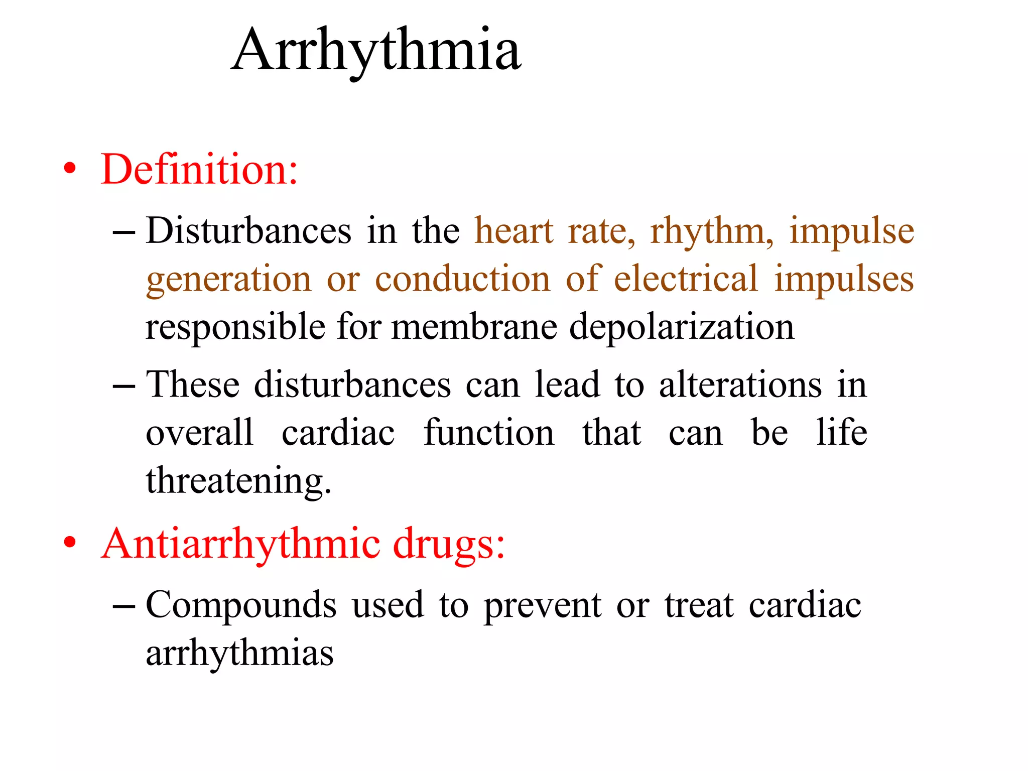 Antiarrhythmic drugs | PPTX