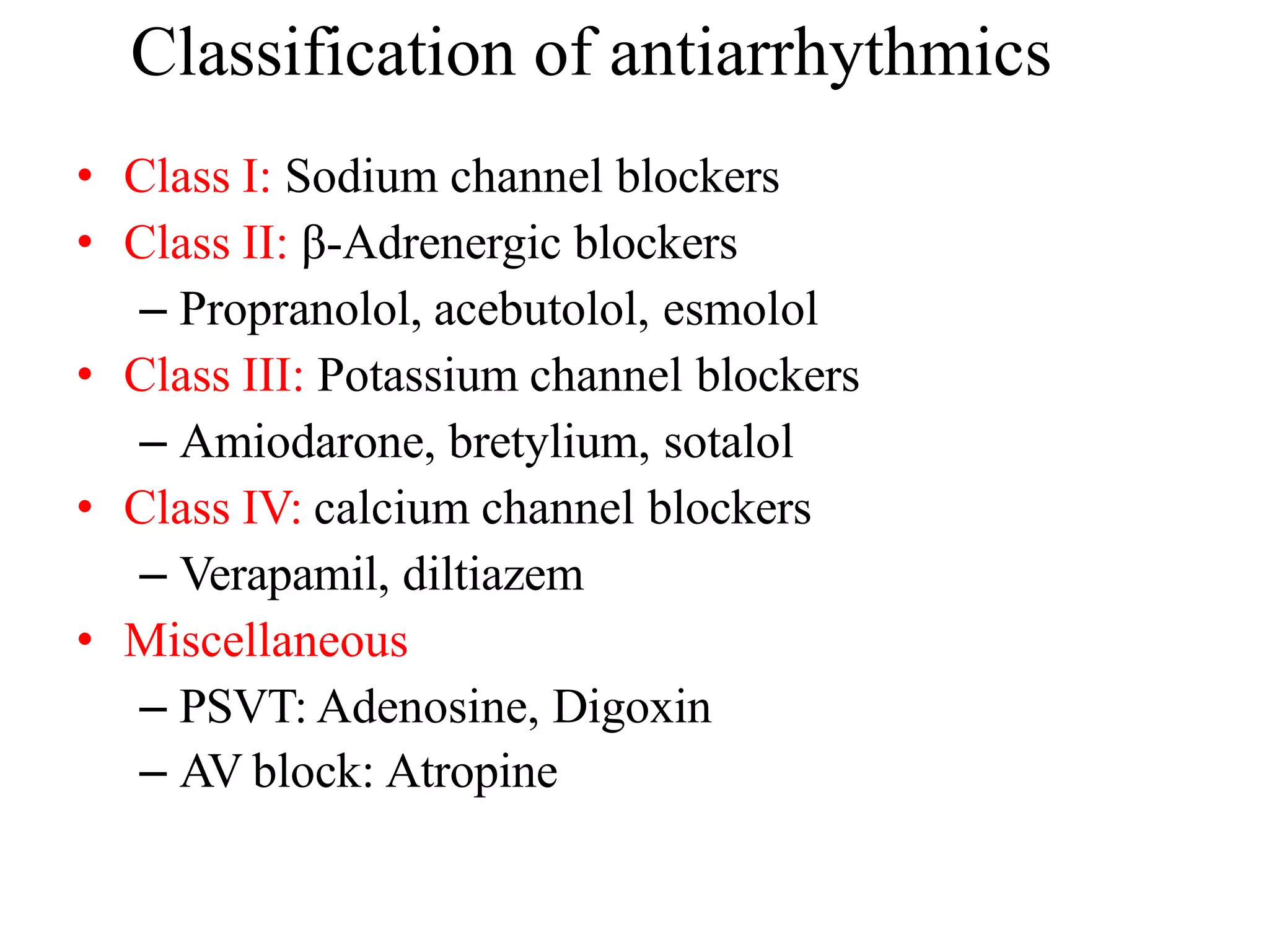 Antiarrhythmic drugs | PPTX