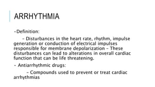 Antiarrhythmic drugs - pharmachology.pptx | Heart and Cardiovascular ...