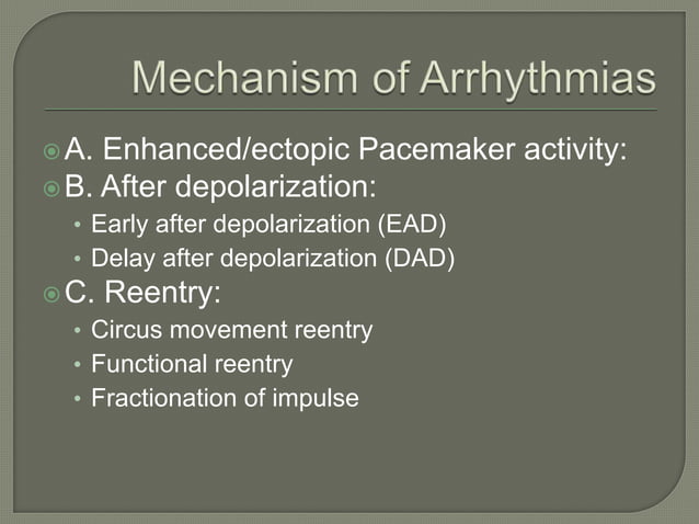 Drugs Used in the Treatment of Arrhythmia | PPTX | Heart and ...