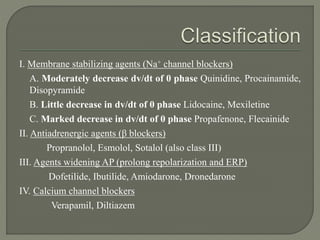 Drugs Used in the Treatment of Arrhythmia | PPTX