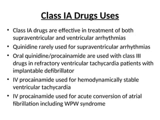 antiarrhthmic drugs for the management of most common disorders | PPT
