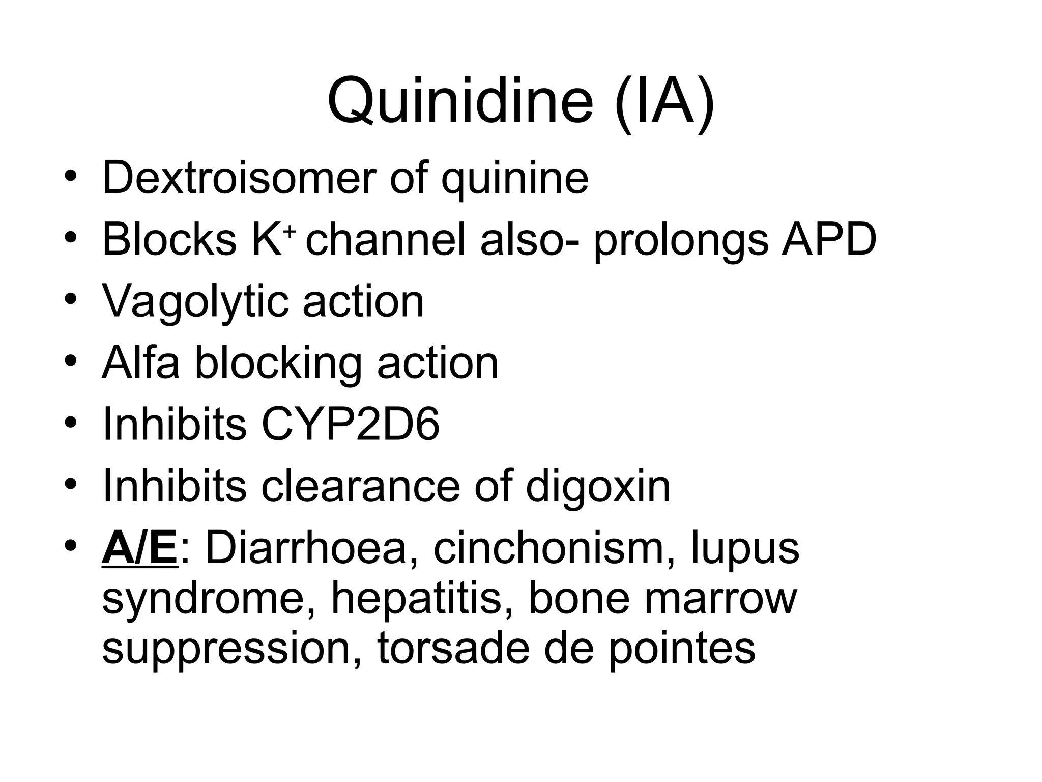 Antiarrhythmic drugs for medical students | PPT