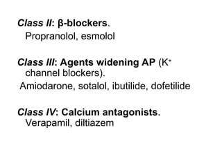 Antiarrhythmic drugs for medical students | PPT