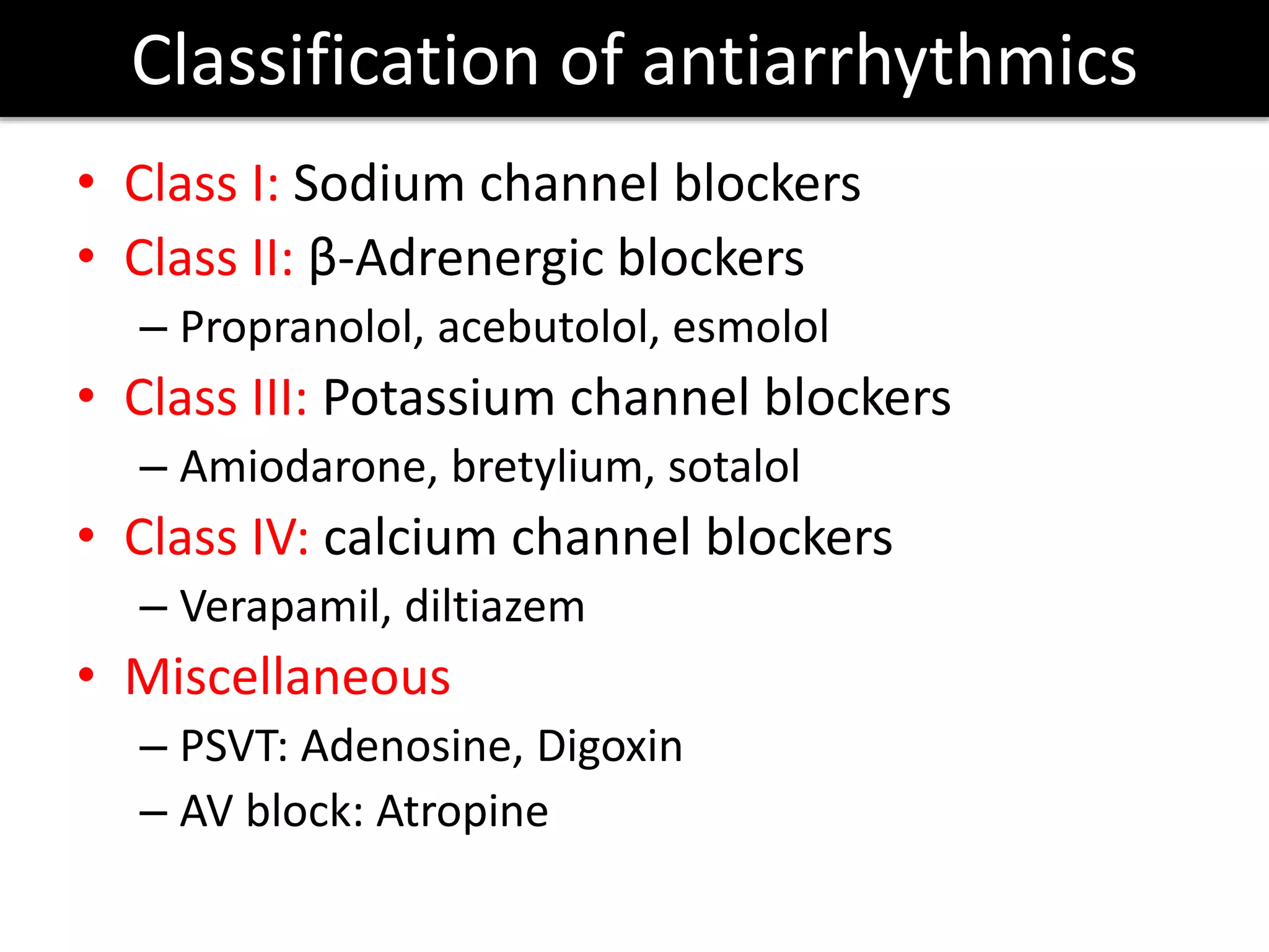 Antiarrhythmic drugs bds | PPTX
