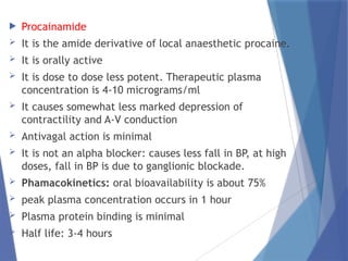 ANTI ARRHYTHMIC DRUGS in cardiopulmonary | PPTX