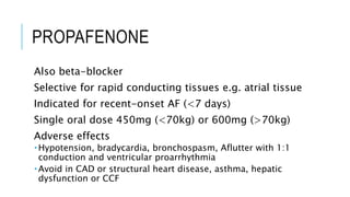 Antiarrhythmics | PPTX