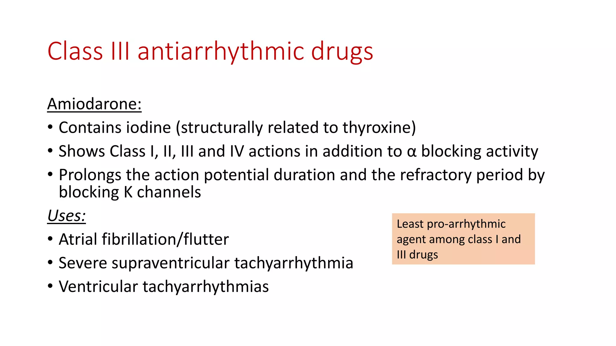Antiarrhythmics | PPTX