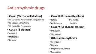 Antiarrhythmics | PPTX