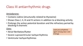 Antiarrhythmics | PPTX