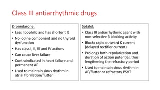 Antiarrhythmics | PPTX