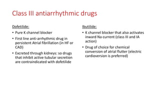 Antiarrhythmics | PPTX