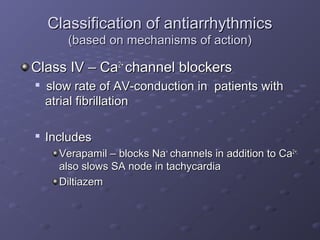 Antiarrythmic drugs | PPT