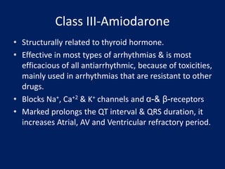 Antiarrythmic drugs | PPTX