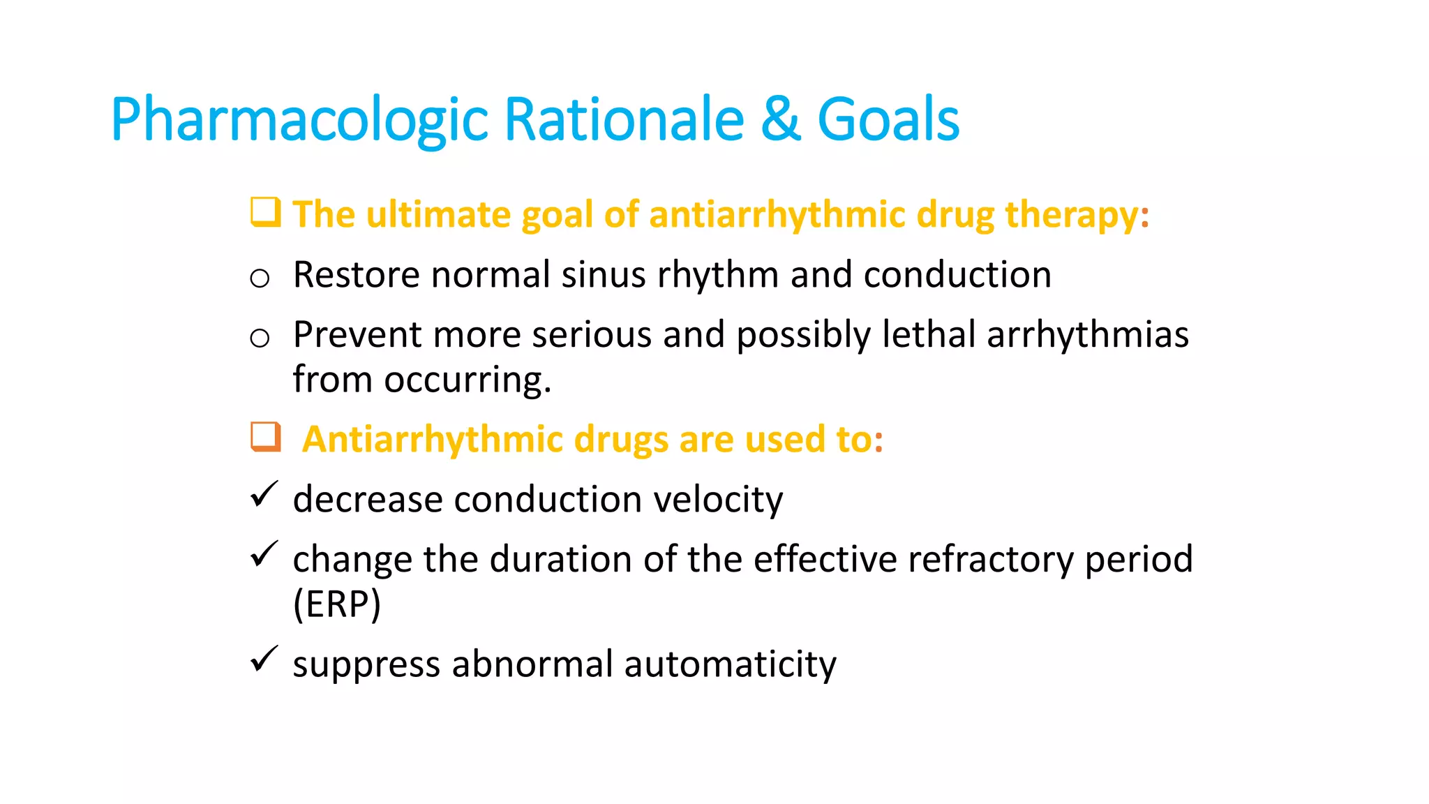 Anti arrhythmic drugs | PPTX