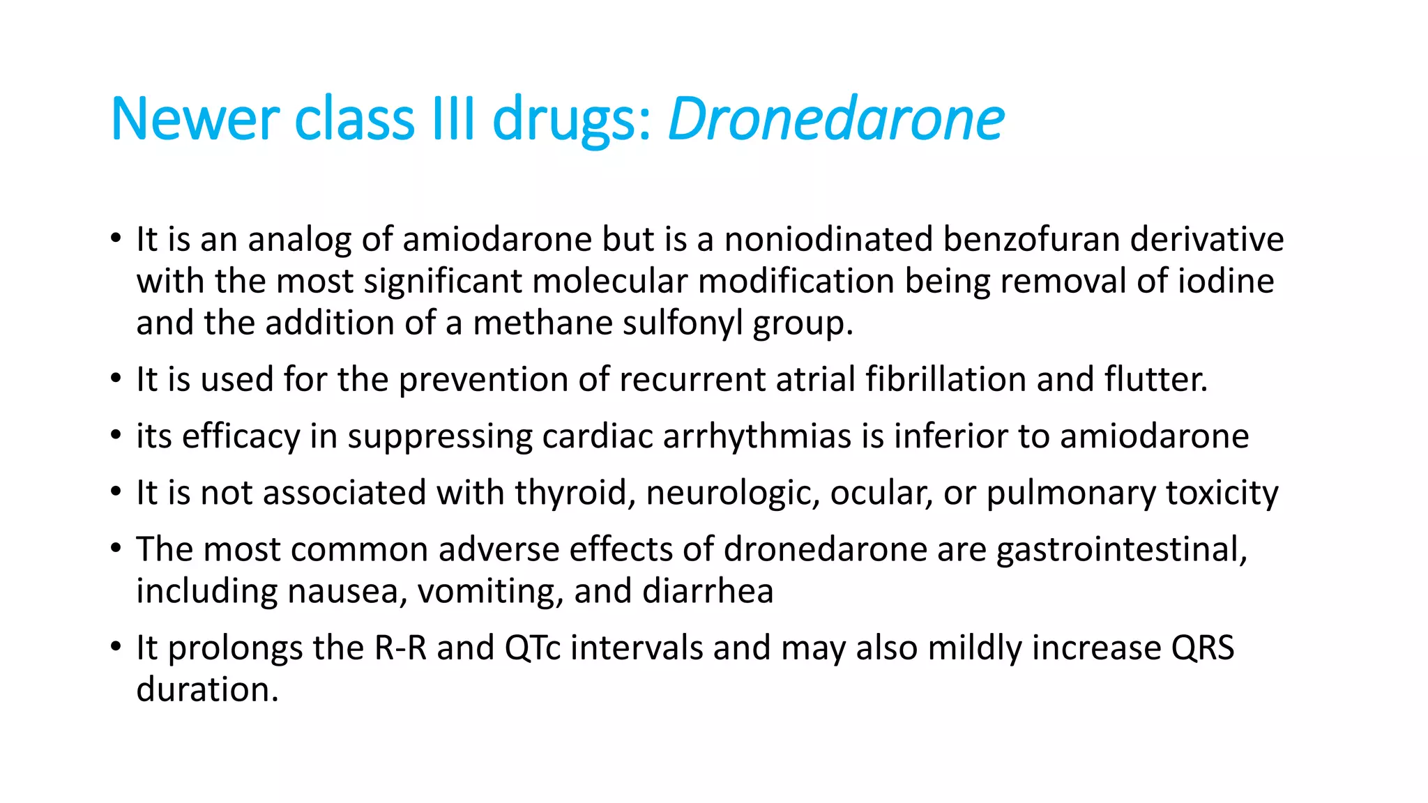Anti arrhythmic drugs | PPTX