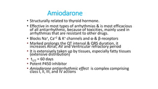 Anti arrhythmic drugs | PPTX