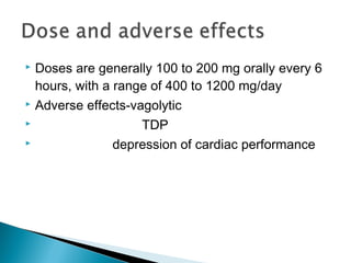 Antiarrythmic drugs review | PPT