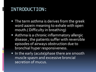 Antiasthamatics | PPTX