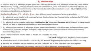 Anti asthmatic drug presentation | PPT