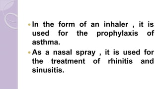 Antiasthmatic Drugs | PPTX