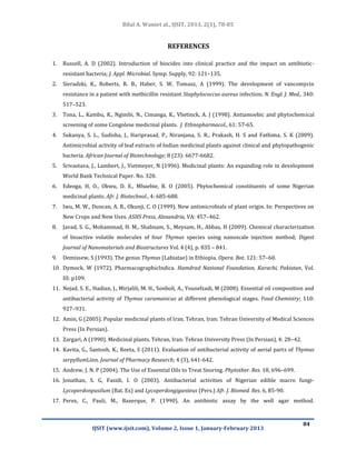 Antibacterial activity of aerial parts of thymus serphyllum linn ...