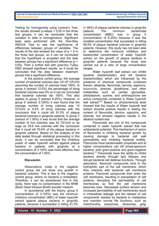 Antibacterial Activity of Water Hyacinth (Eichhornia Crassipes) Leaf ...