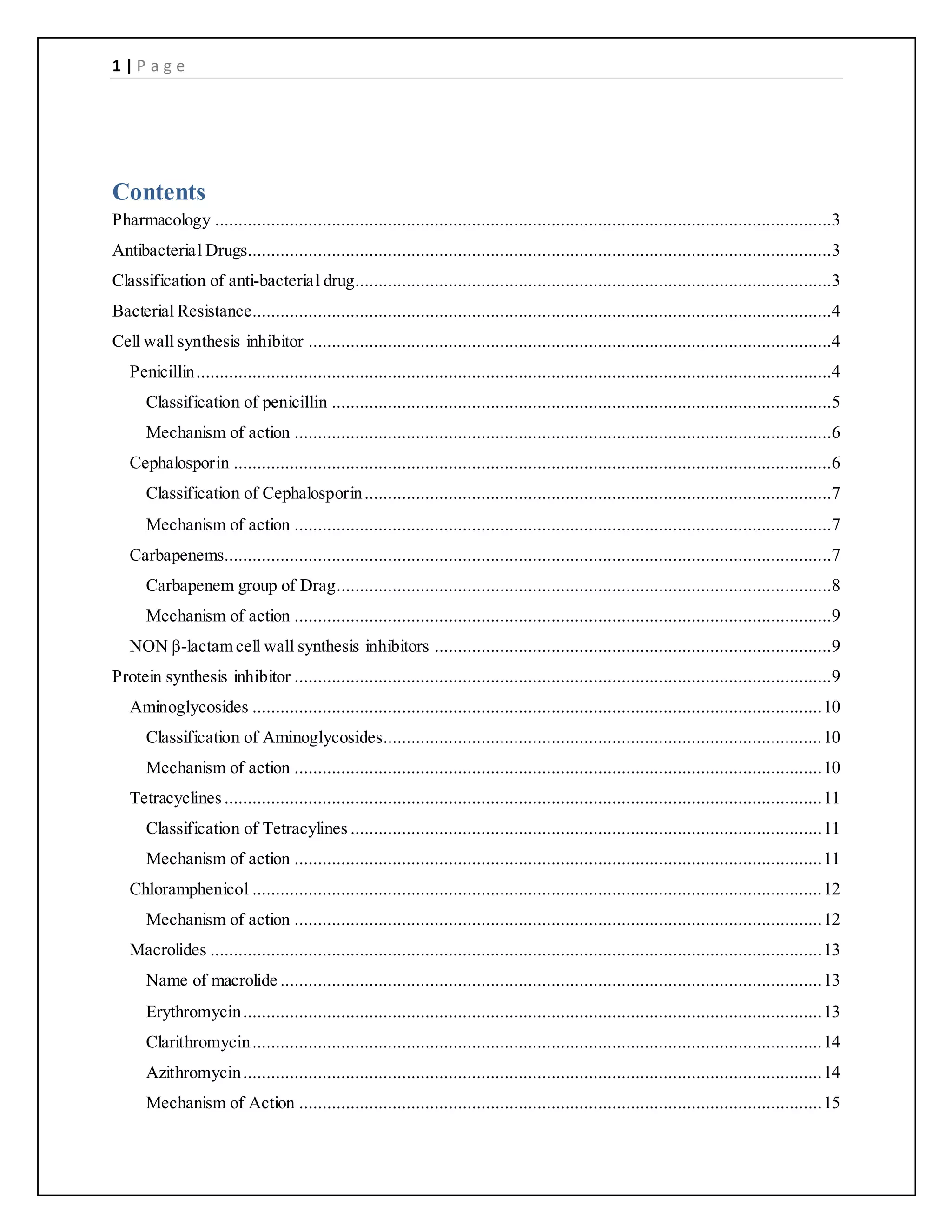 Antibacterial, antitubercular, anti leprosy, drugs for peptic ulcer diseases & their mechanism | PDF