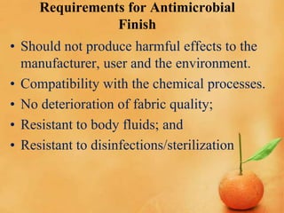 Antibacterial finishing | PPT