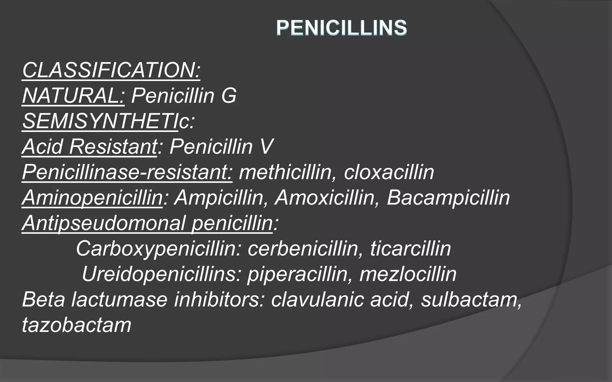 Antibacterials- sulphonamides, cotrimoxazole, Quinolones and ...