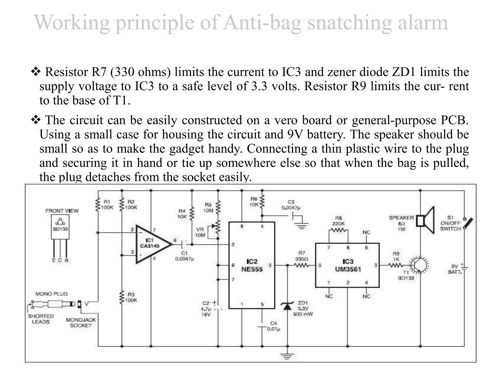 Anti bag snatching alarm | PPTX