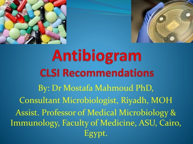 Antibiogram CLSI Recommendations | PPTX