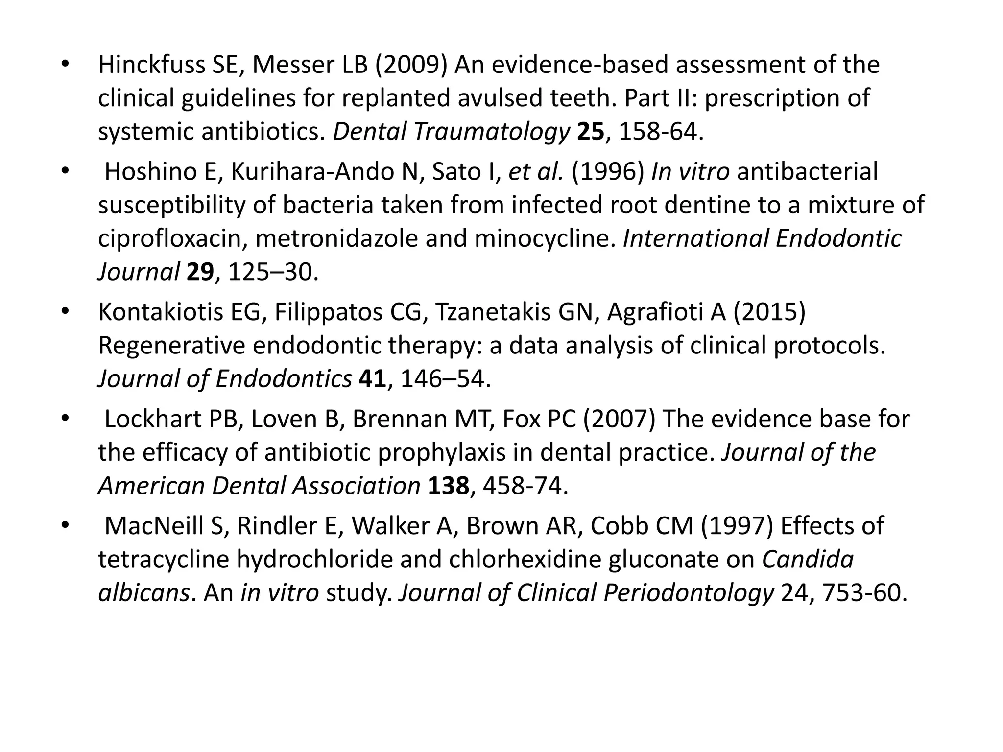 Antibiotics in endodontics | PPTX