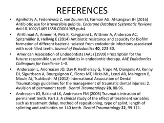Antibiotics in endodontics | PPTX