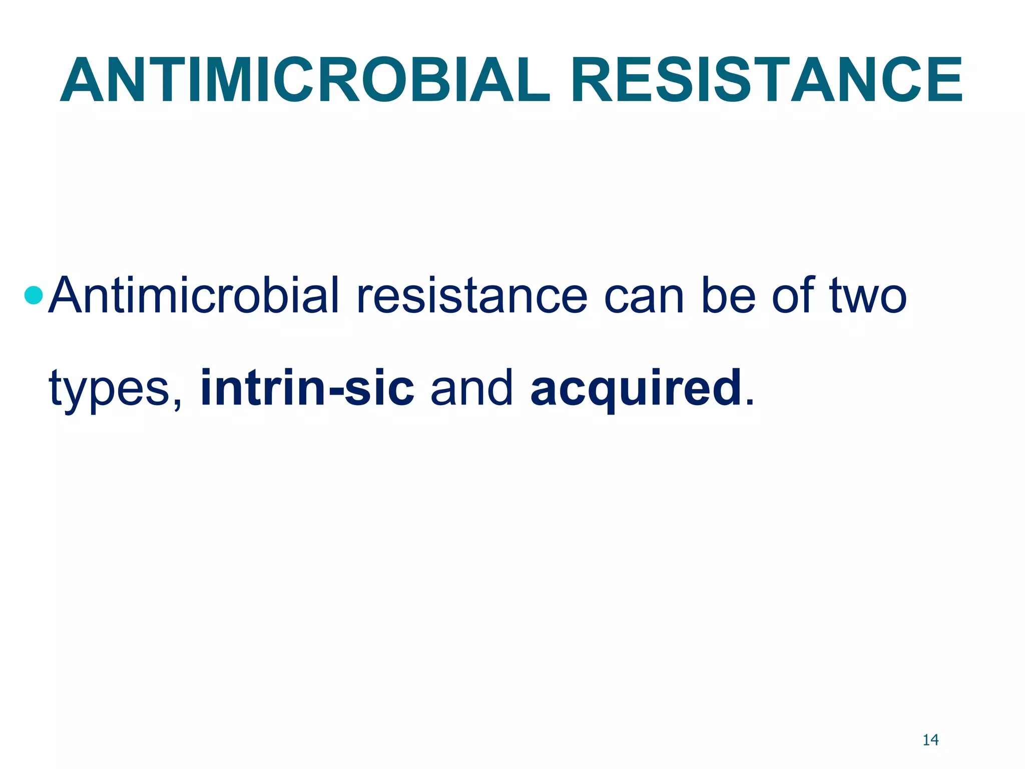 Antimicrobial Resistance (AMR) | PPTX