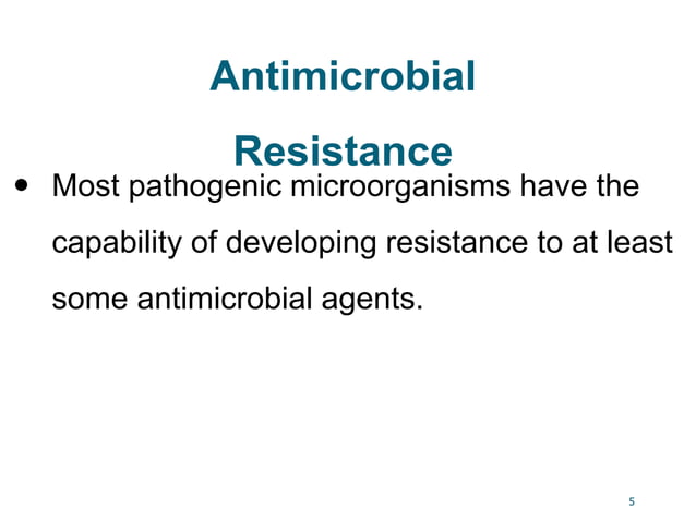 Antimicrobial Resistance (AMR) | PPTX