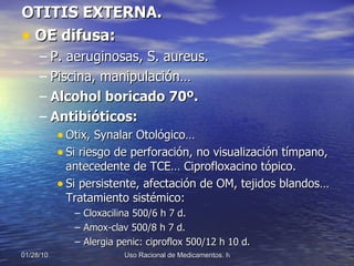 Antibioterapia En Los Procesos Mas Frecuentes En Atencion Primaria. URM ...