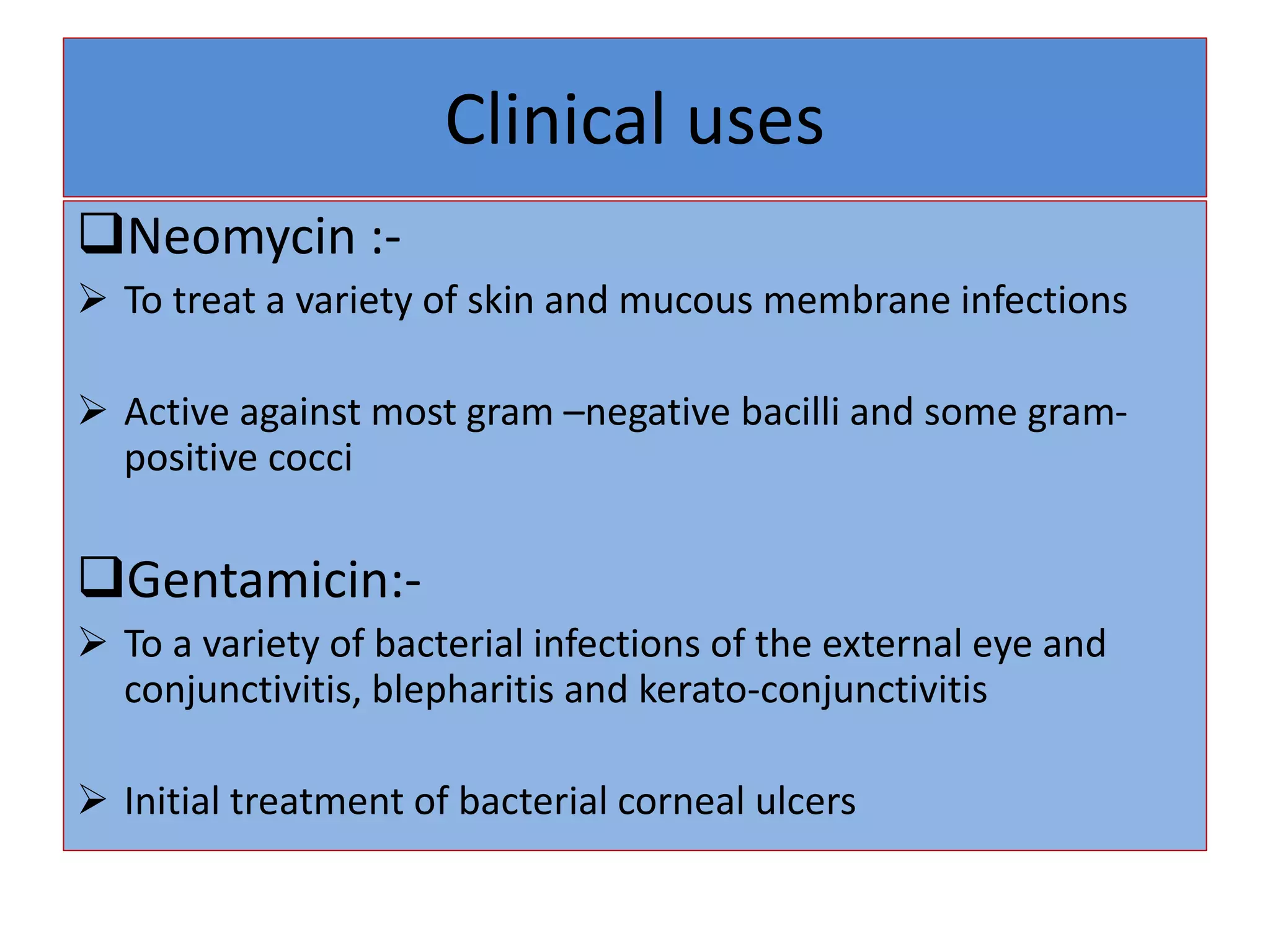 Antibiotic drug for eye diseases | PPTX