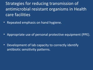 Infection Control and Antibiotic resistance | PPT