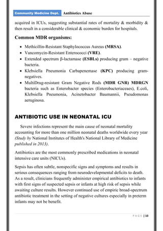 Antibiotic abuse | PDF