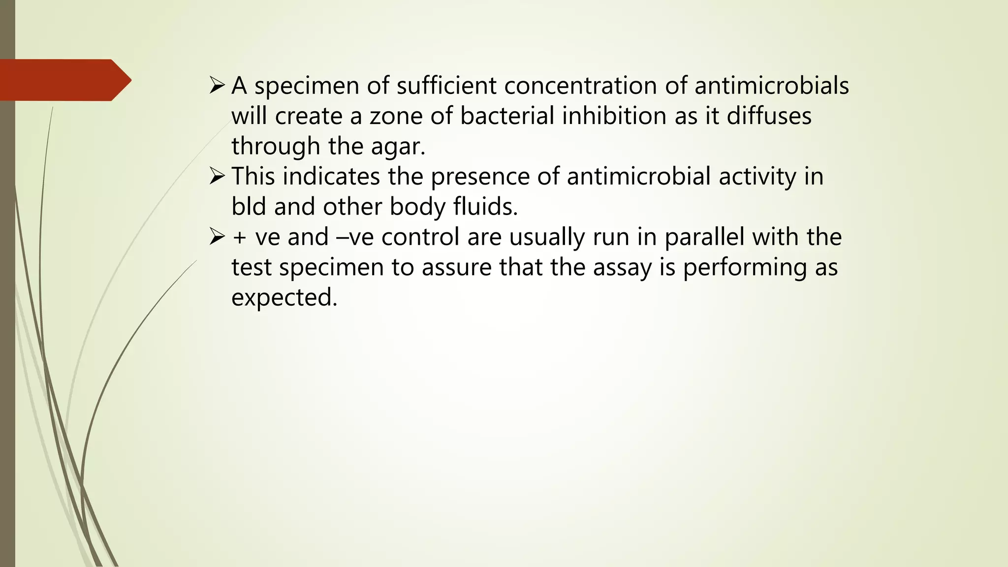 Antibiotic assay in blood and other body fluids | PPTX