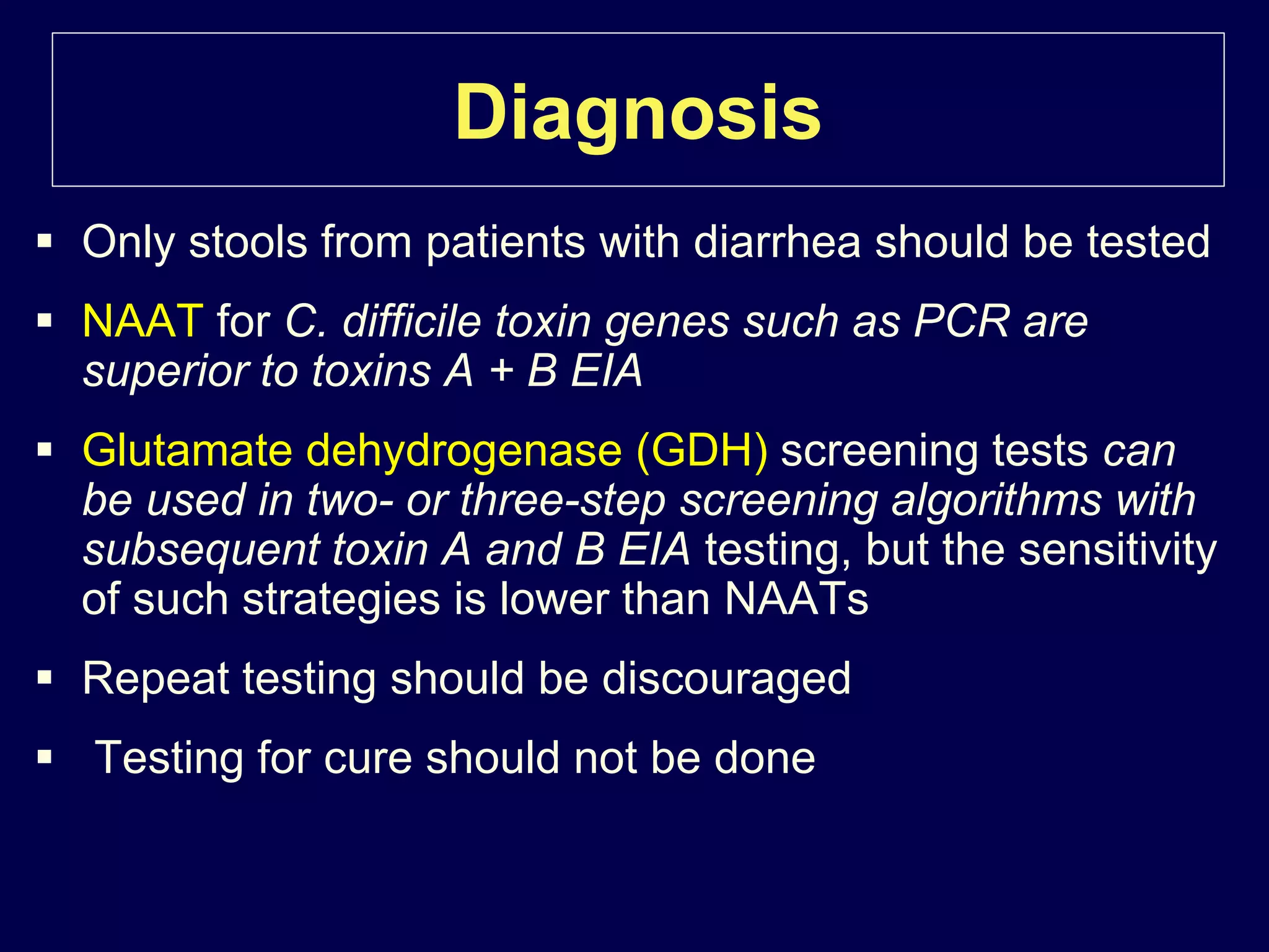 Antibiotic associated diarrhea & Clostridium difficile infection | PPTX