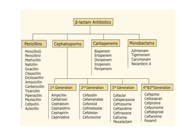 Antibiotic classification based on chemical nature and mode | PPT
