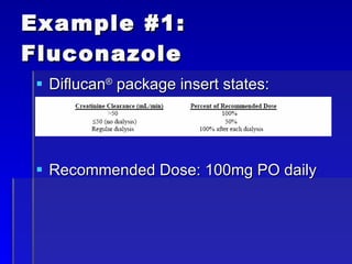 Antibiotic Dosing During Renal Failure | PPT