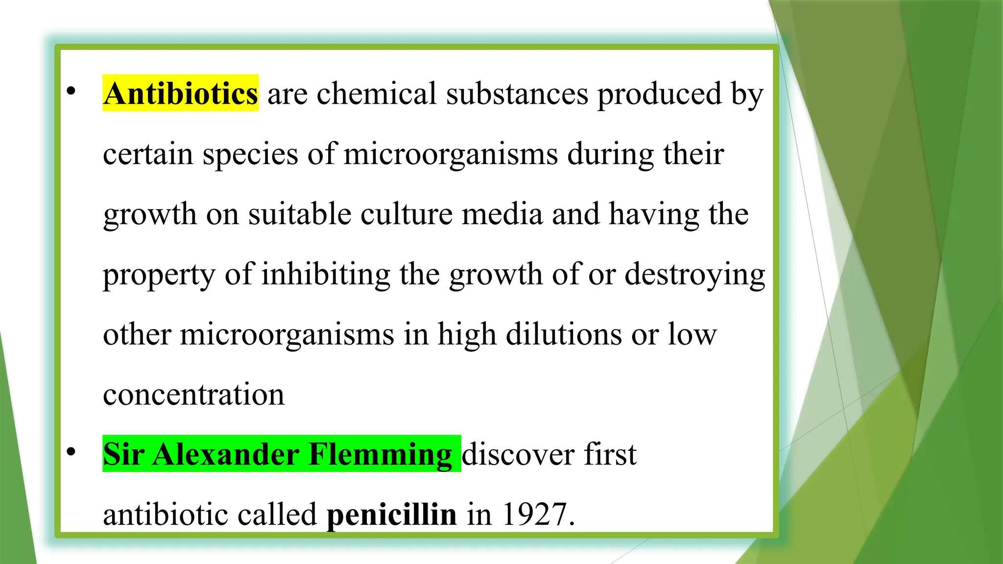 Antibiotics and it's Classification Penicillin | PPT